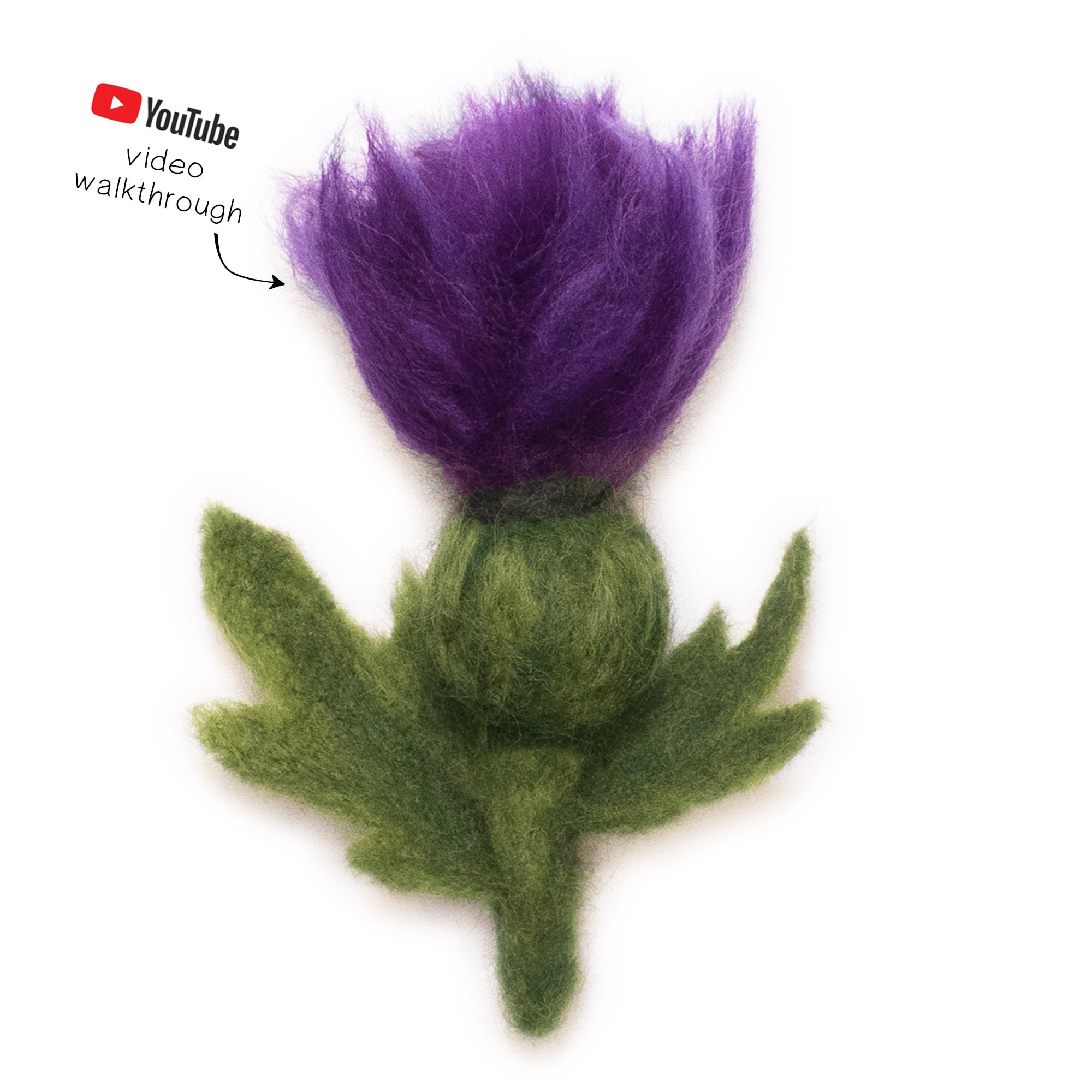 Scottish Thistle 3D | The Caledonian Wool Co.